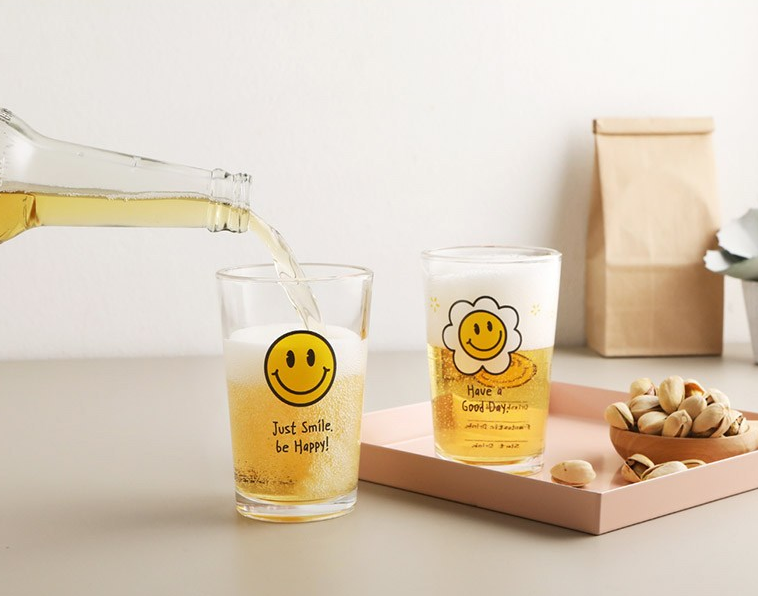 Korean Soju Beer Mix Glass SoMaek Glass, 2pcs(1set)_ Smile | eBay