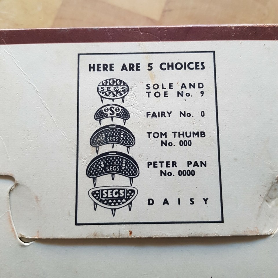 Shoe Repair Metal Segs Studs Cobblers Tools Protectors DIY Vintage ...