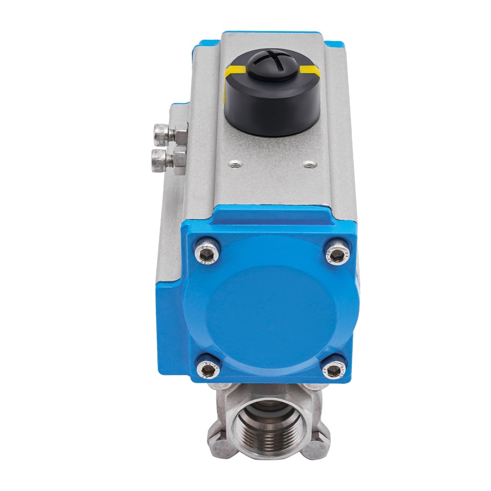 1" Pneumatic Actuated Ball Valve 304 Stainless Steel Pneumatic Ball ...