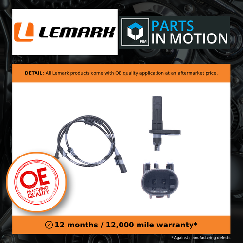 ABS Sensor fits MERCEDES A200 W176 1.6 Front 12 to 18 M270.910 Wheel ...