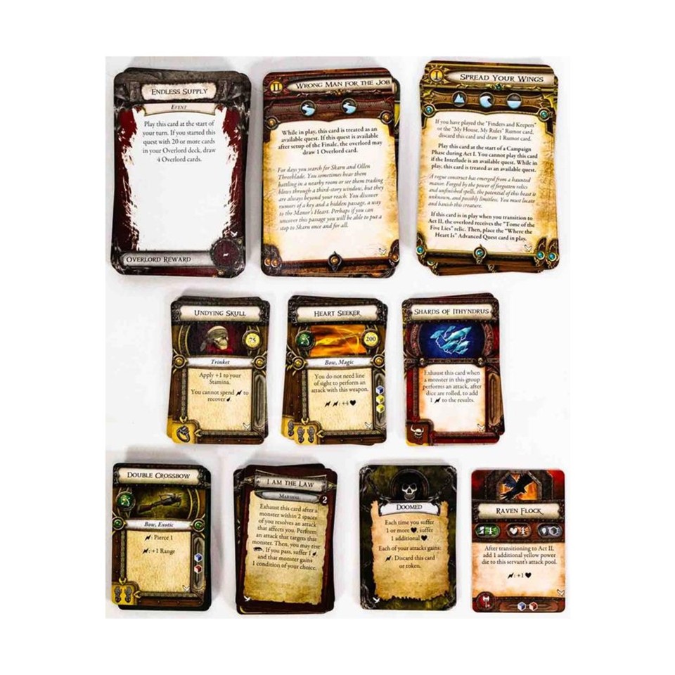 FFG Descent 2nd Ed Manor of Ravens Expansion - Cards Only! EX | eBay