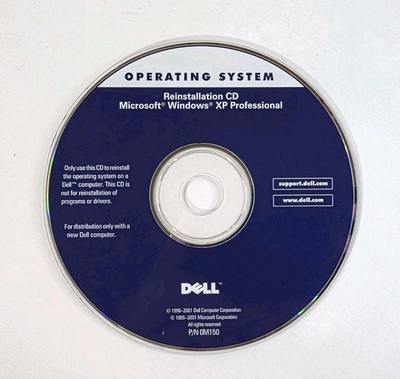 Microsoft Windows XP Professional DELL Reinstallation CD Disk | eBay