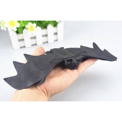 2 Pcs Hanging Rubber Bats Halloween Drops Artificial Props for Party ...