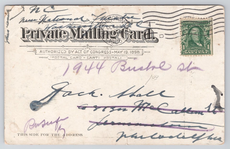 Post Office Washington DC 1906 Private Mailing Card Postcard | eBay