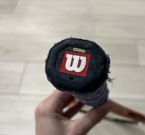 Wilson Ncode nTour Orange Tennis Racquet Grip 95 Sq in. Grip Size 4 1/2 ...