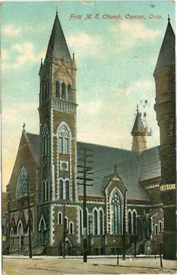 Postcard First Methodist Episcopal Church, Canton, Ohio - used 1910 | eBay