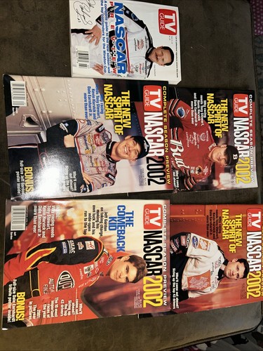 TV guide Lot Of 5 NASCAR Covers 2002-2004 Dale Earnhardt | eBay