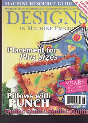 Design In Machine Embroidery July August 2004 Volume 27 w Patterns ...