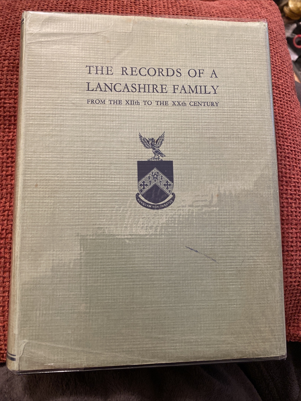 THE RECORDS OF A LANCASHIRE FAMILY CUNLIFFE SHAW 1940 Fine With ...