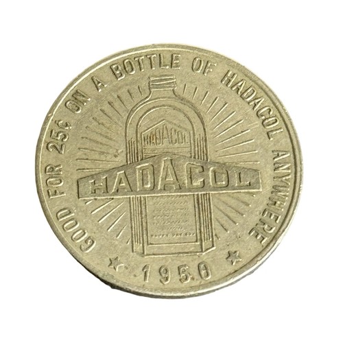Vintage 1950 Trade TOKEN Good for 25 Cents on a Bottle of HADACOL ...