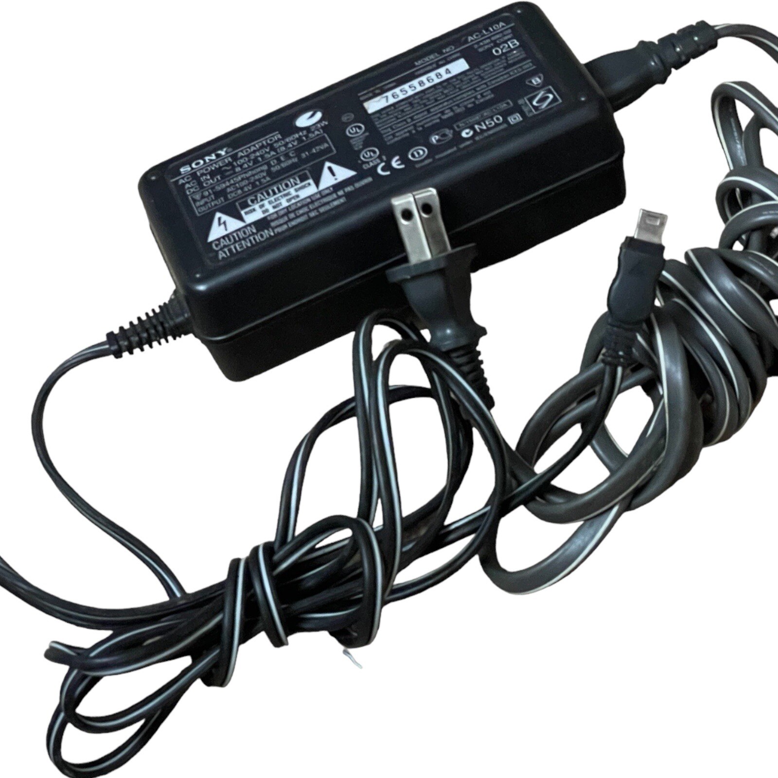 Genuine OEM Sony AC-L10A Power Adapter Hi8 HandyCam Camcorder AC-L10B ...