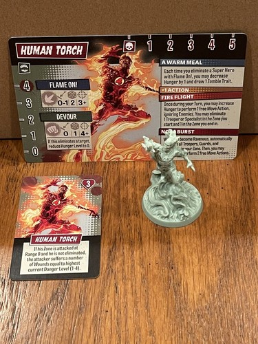 CMON MARVEL ZOMBIES HUMAN TORCH Daily Bugle Reward Kickstarter KS ...