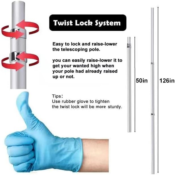 EEZ RV Products Starlink Gen3 Adapter with 10ft pole and RV Ladder ...