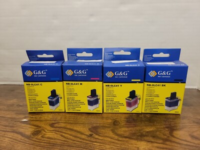 Lot Of 4 G&g Ink Cartridges Blk Yellow Blue Magenta new | eBay