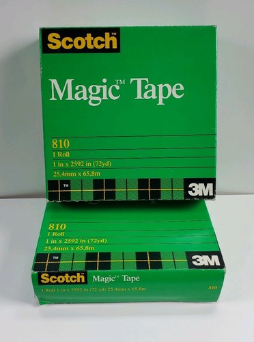 Lot Of 2 Scotch 810 1 In X 2592 In 72 Yd 3M | eBay
