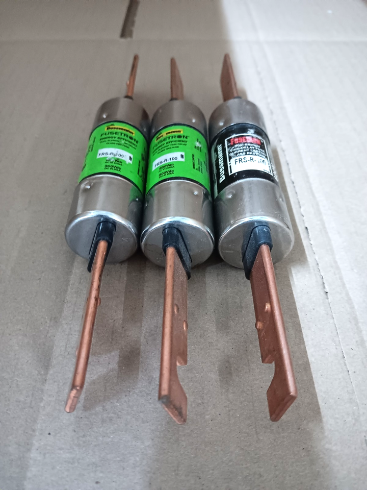 BUSSMAN FUSETRON FRS-R-100 600 V FUSE 100 A Lot Of 3 | eBay