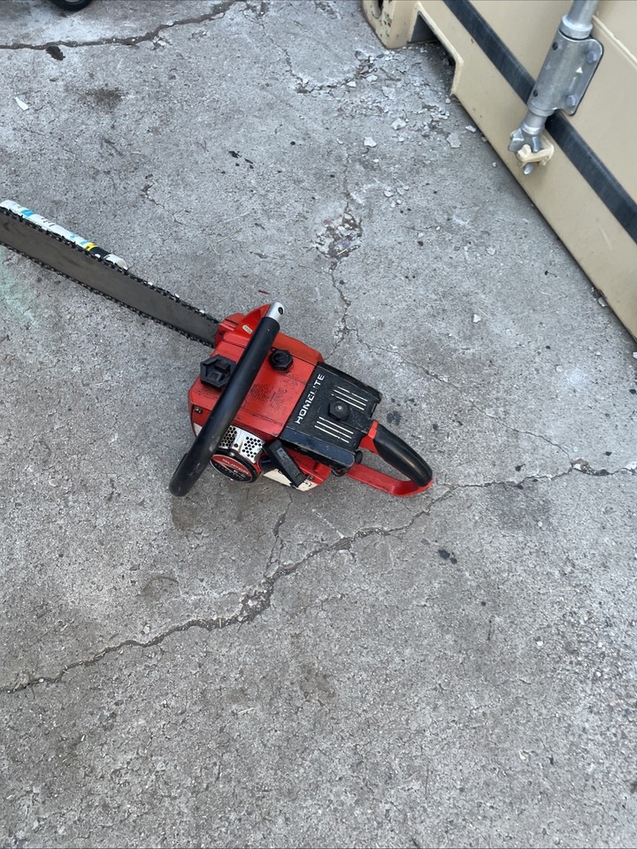Homelite super ez automatic chainsaw rare westcoast full wrap rare ...