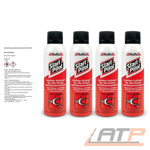 4x HOLTS START PILOT 200ml STARTHILFESPRAY STARTPILOT STARTERSPRAY ...