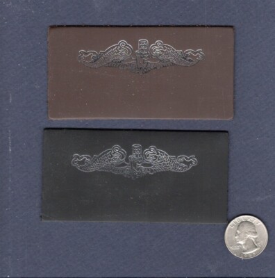 ESWS Enlisted Submarine Warfare Dolphins Personalized Name Tag US NAVY ...