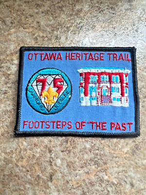 Ottawa Heritage Trail Boy Scout Patch 75th Anniversary Diamond Jubilee ...