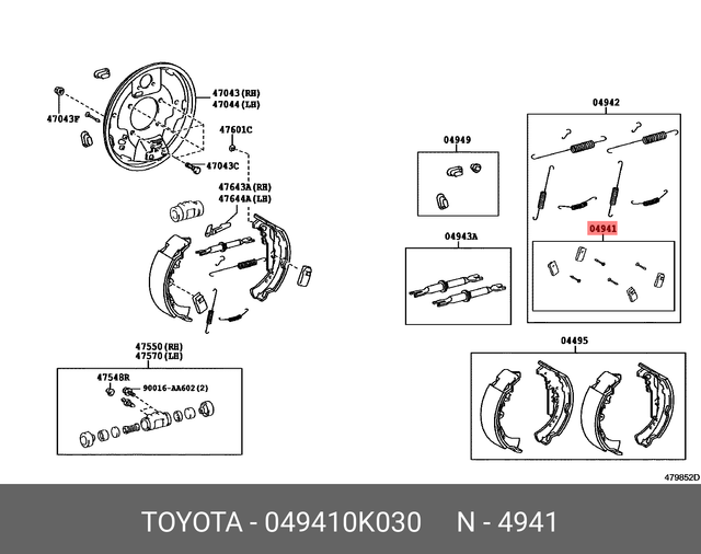 toyota 049410k030 online kaufen | eBay
