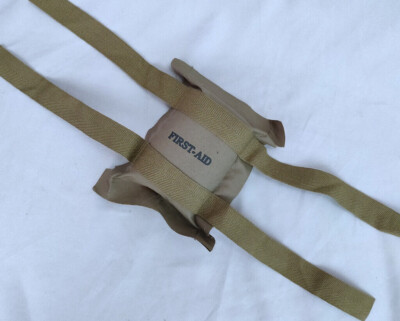 WW2 US ARMY 101 PARATROOPER M1 M2 HELMET FIRST AID KIT AIRBORNE POUCH ...