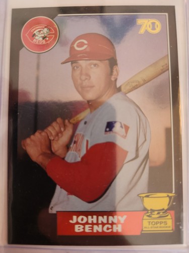 Johnny Bench 2021 Topps All-Star Rookie Cup Black Foil HOF Card #96 ...