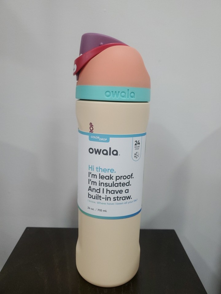 Owala FreeSip Stainless Steel Water Bottle / 24oz / Color: Desert Sunrise | eBay