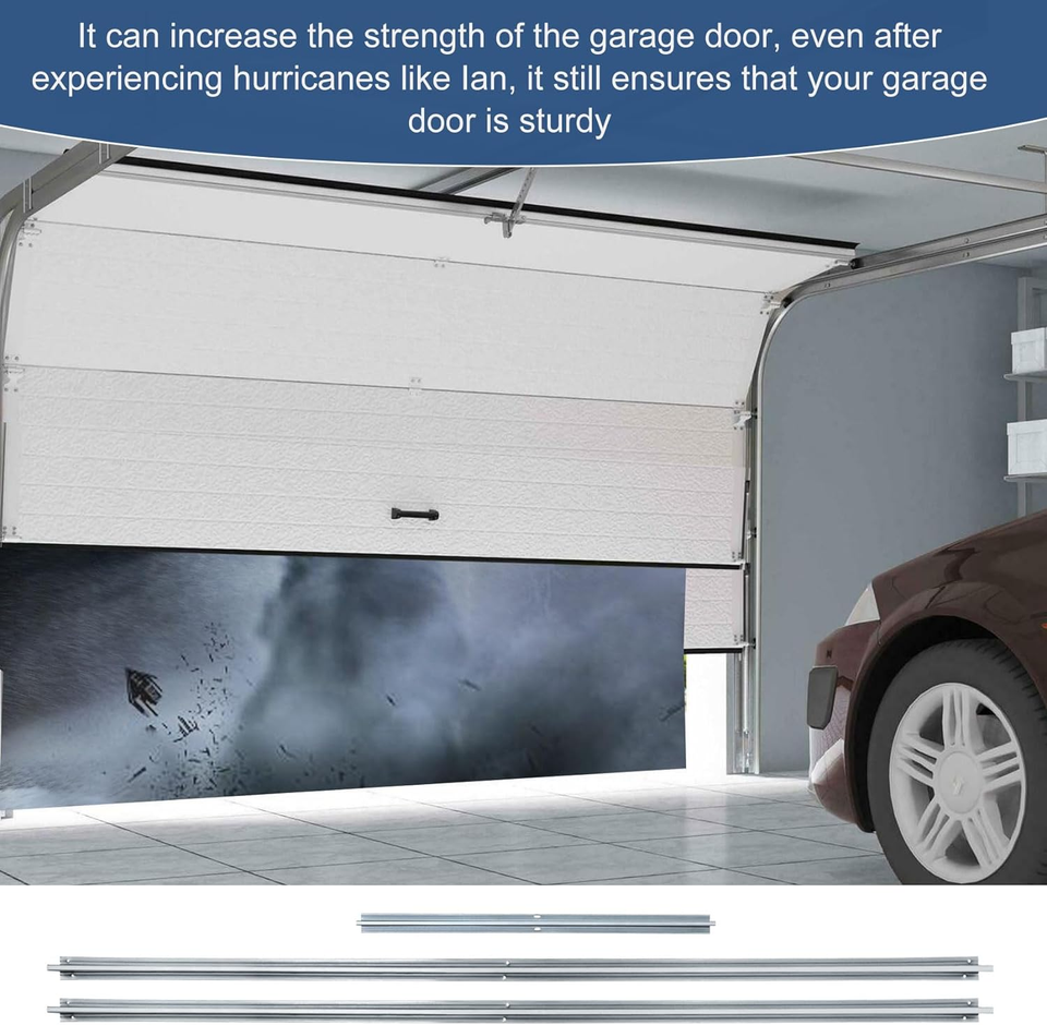 16FT Garage Door Hurricane Brace Kit ,16 Foot Garage Door Support Strut ...