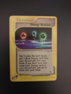 Energy restore 141/165 pokemon card | eBay Australia