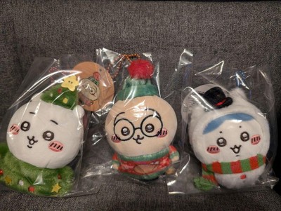 Chikawa Happy Holiday Mascot Chikawa Hachiware Rabbit 3 Piece Set # ...