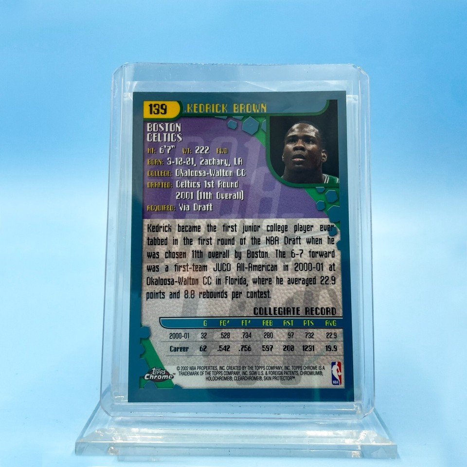 Kedrick Brown Rookie - 2001 Topps Chrome - Boston Celtics | eBay