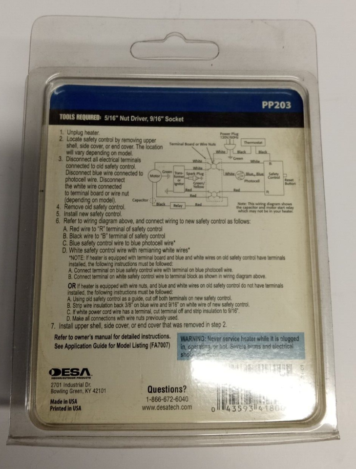 DESA PP203 SAFETY CONTROL | eBay