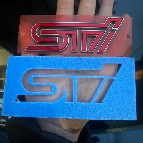 Subaru Genuine OEM Rear Trunk Red Nameplate Emblem Badge GRB2009-2014 ...