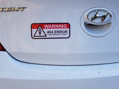 Funny bumper sticker GIRLFRIEND MISSING | eBay