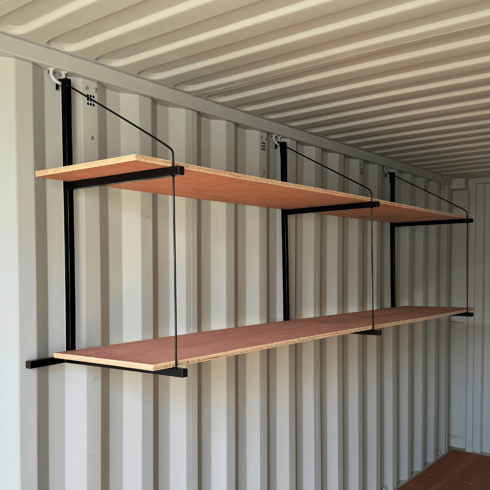 Shipping Container Racking, 3-PACK, Shelving Bracket, 2 TIER, Container ...