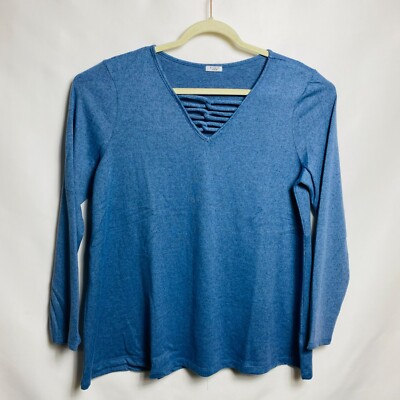 Avon Studio 1886 Women's Size XL (16) Blue Knit Long Sleeve Pullover ...