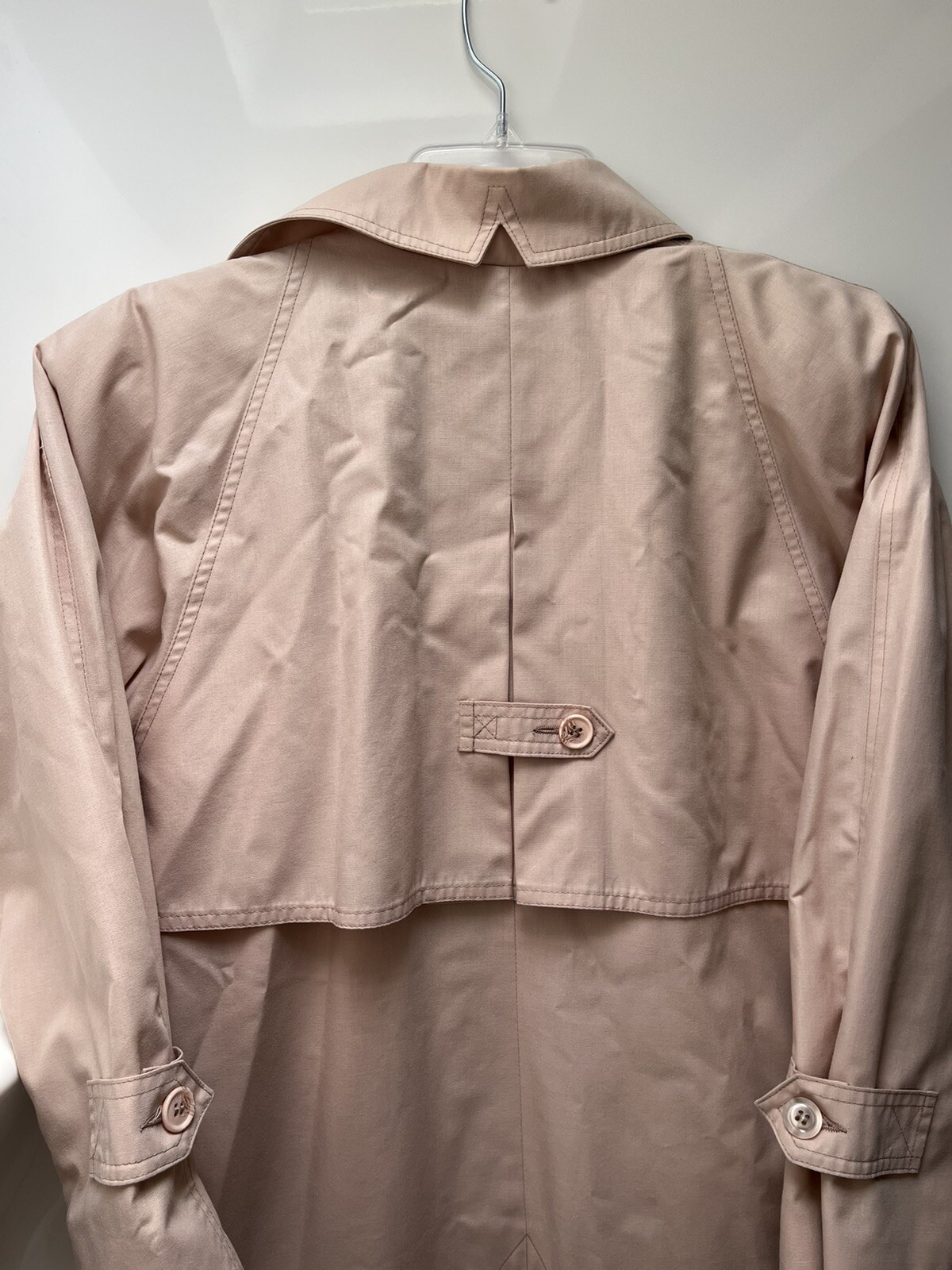 London Fog Trench Coat Blush Pink Floral Lining Size … - Gem