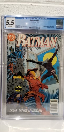 Batman #457 (DC Comics 1990) Newsstand 1st Tim Drake Robin 5.5 CGC | eBay