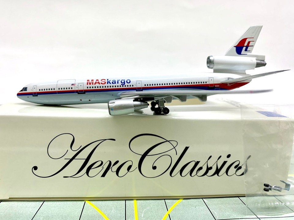 Aeroclassics Scale 1:400 MASkargo Malaysia Airlines DC-10-30CF N105WA ...