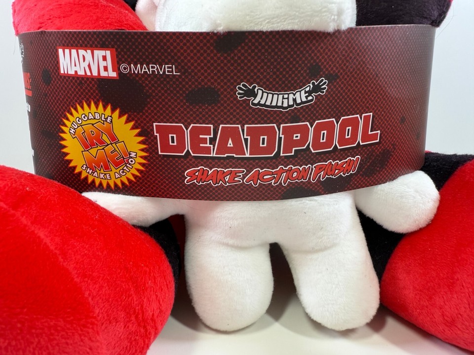 Kidrobot Marvel Deadpool w/ Unicorn Hug Me Shake Action Plush 16" Inch ...