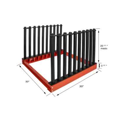 Windshield Rack 9-Slot Heavy Duty WR-9 Powder Coated Steel, Holds 9 ...
