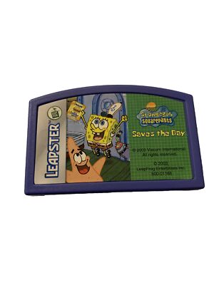 Leap Frog Leapster SPONGEBOB SQUAREPANTS SAVES THE DAY-Cartridge ONLY ...