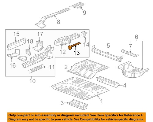 Chevrolet GM OEM Left-Rail Extn 84461274 | eBay