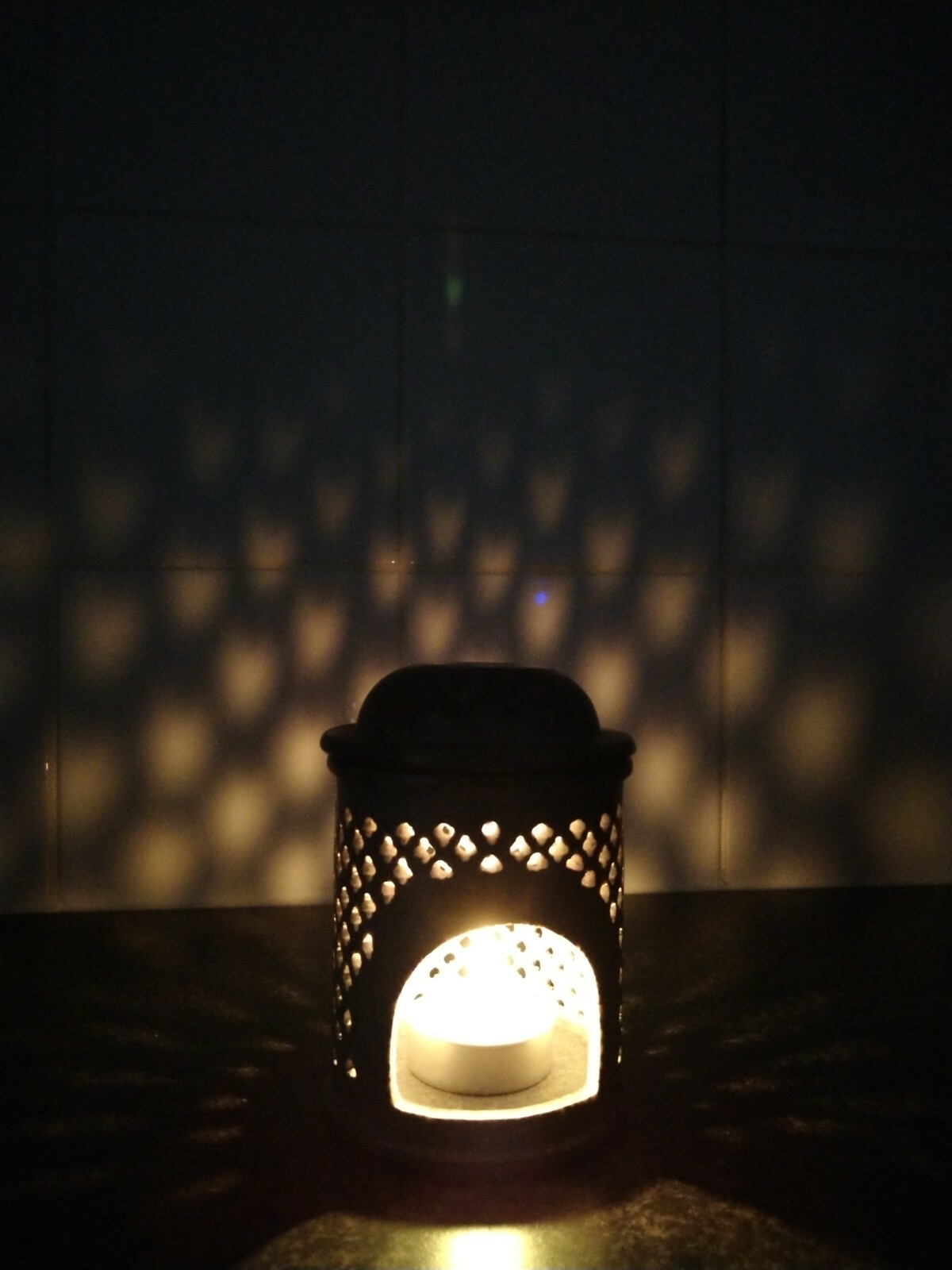 Moroccan Jali Soapstone Oil Burner Diffuser Warmer Tea Light Holder ...