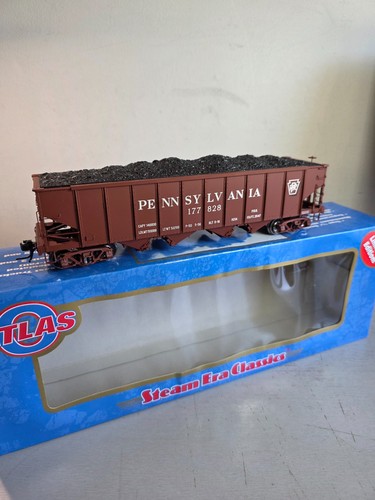 ATLAS #7777-1 Pennsylvania H21A Hopper Car W/Coal Load +++ 2-Rail ...