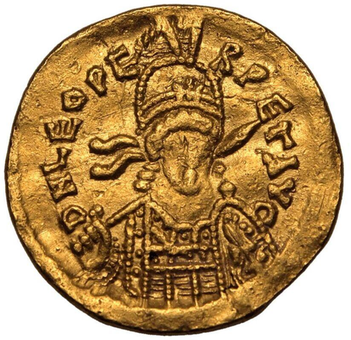 Leo I the Great (457-474 AD) Eastern Roman Gold Solidus Coin, Victory ...