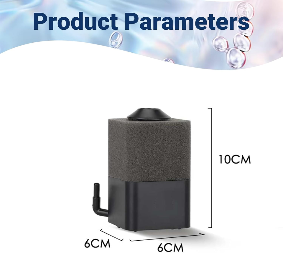 Aquarium Sponge Filter, Small Sumbersible Fish Tank Filter with ...