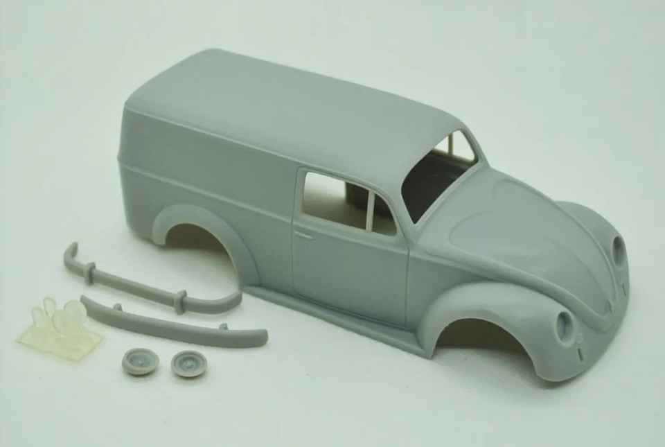 DiOlex DP24023 1/24 3D print resin body VW Beetle Van Cargo transkit ...