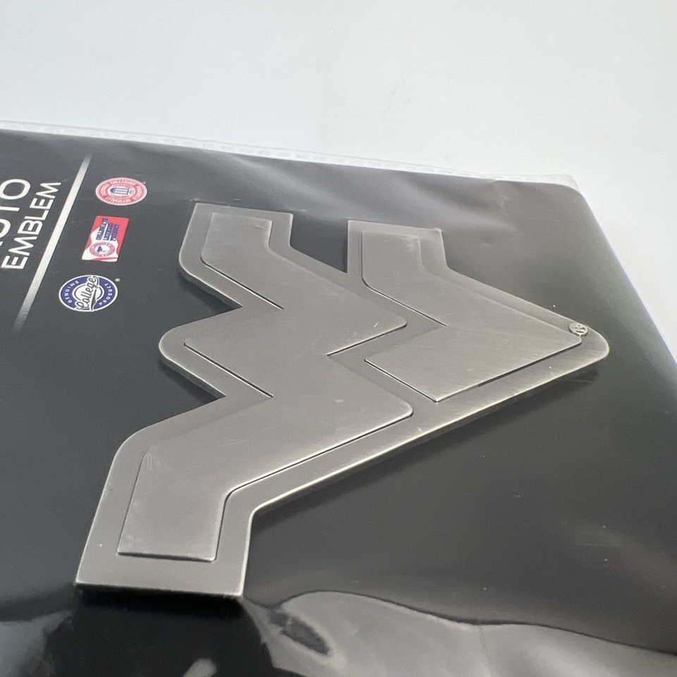 Flying WV West Virginia University Logo Antique Nickel Auto Emblem by ...